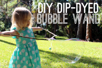 DIY Dip Dyed Bubble Wand – Turning It Home
