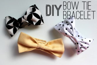 DIY Bow Tie Bracelet – Turning It Home