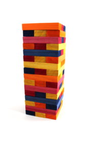 DIY Colorful Jenga Blocks – Turning It Home